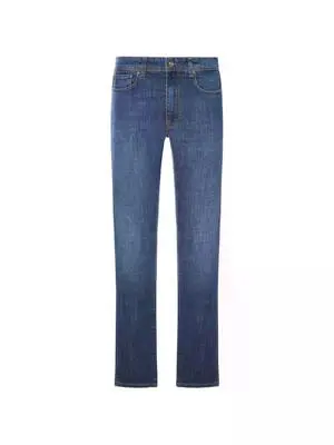 Incotex Five-pocket Straight-leg Jeans - Blue
