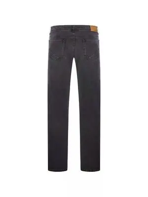 Incotex Five-pocket Straight-leg Jeans - Grey