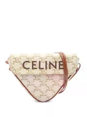 Celine Triomphe Canvas Mini Bag - Neutrals