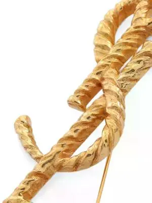 Saint Laurent Opyum Twisted Brooch