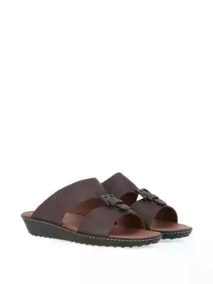 TOD'S Buckle-detail Pebble-texture Sandals