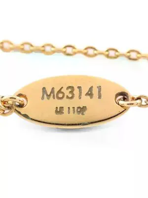 LOUIS VUITTON Tone/silver-tone Logo Plaque Necklace