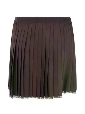 TWINSET Pleated Crêpe De Chine Short Skirt