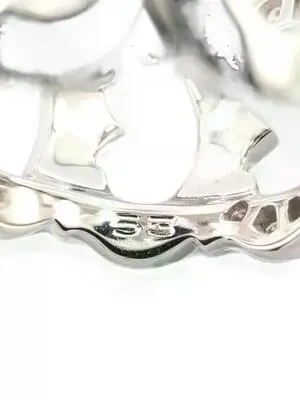 Cartier 18k White Gold Diamond C De Ring