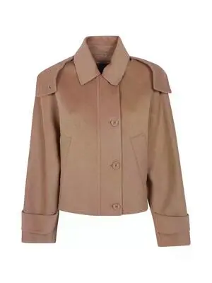TWINSET Hooded Button-up Jacket
