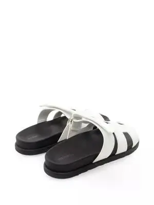 Hermès Leather Cut-out Touch-strap Sandals