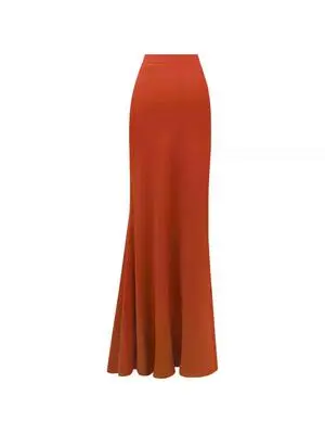 GEMY MAALOUF High-waisted Floor-length Mermaid Skirt - Orange