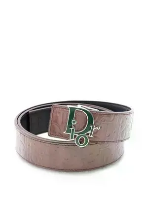 Dior Oblique Reversible Belt - Brown