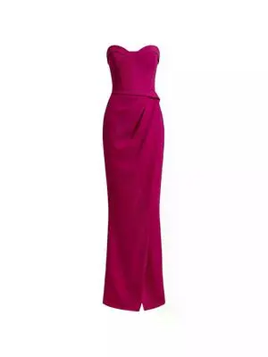 GEMY MAALOUF Strapless Draped Gown - Pink