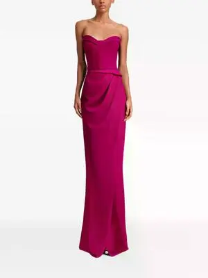 GEMY MAALOUF Strapless Draped Gown