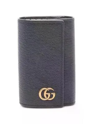 Gucci 2010s Gg Marmont Key Case - Black