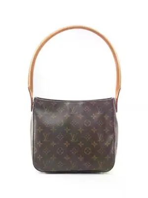 LOUIS VUITTON Looping Mm Monogram Shoulder Bag - Brown