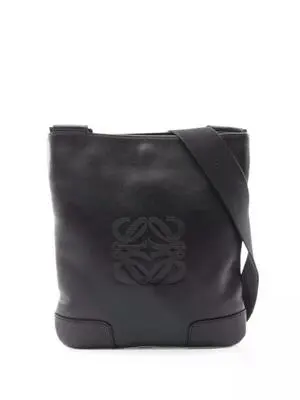 Loewe 2010s Anagram Shoulder Bag - Black
