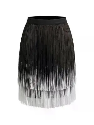 GEMY MAALOUF Tiered Tassel Skirt