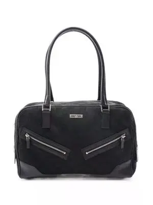 Gucci 2000s Gg Canvas Handbag - Black