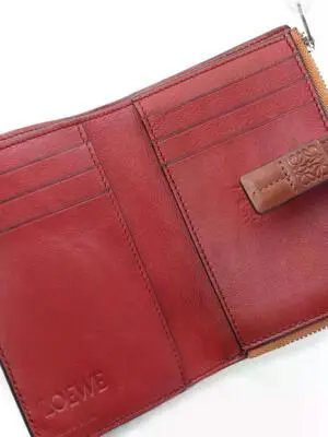 Loewe 2010s Anagram Slim Zip Wallet