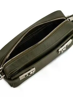 FERRAGAMO Hug Buckle Messenger Bag In Hammered Calfskin