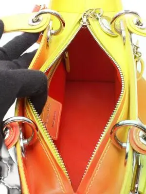 Dior 2010s Lady Gradation Handbag - Yellow