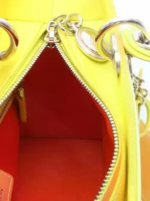 Dior Christian Dior Lady Dior Handbag Yellow