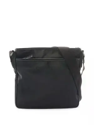 Prada 2000s Saffiano-leather Shoulder Bag - Black