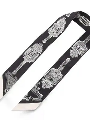 Hermès 2010s Merveilleuses Lanternes Twilly Scarf
