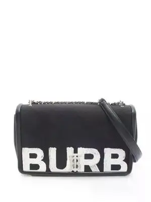 Burberry 2010s Horseferry Tb Shoulder Bag - Black