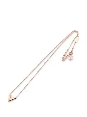 LOUIS VUITTON Essential V Necklace - Pink