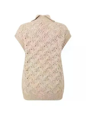 Peserico Cable-knit Vest - Neutrals