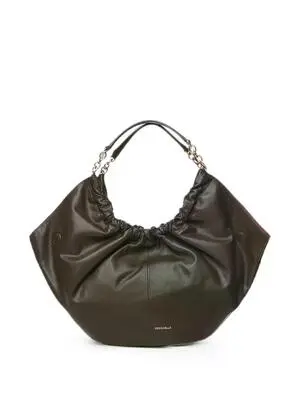 COCCINELLE Medium Ruched Tote Bag With Embossed Logo