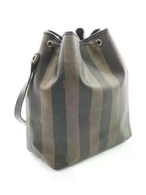 Fendi 2010s Logo-patch Bucket Bag