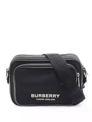 Burberry Logo Print Crossbody Bag - Black