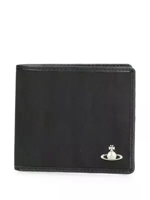 VIVIENNE WESTWOOD Orb-plaque Billfold Wallet - Black