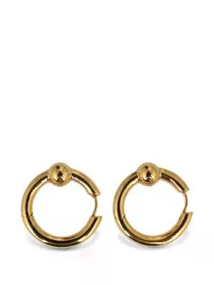 POCHE PARIS Harmony Ball-detail Hoop Earrings - Gold