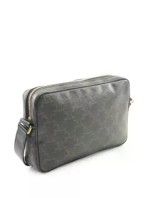 Celine 2010s Triomphe Logo Cross Body Bag