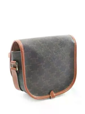 Celine 2010s Triomphe Folco Shoulder Bag