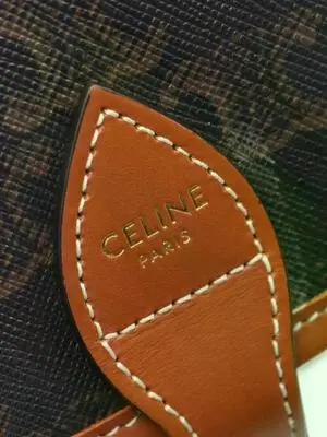 Celine Triomphe Folco Shoulder Bag - Brown