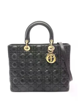 Dior Lady Canage Tote Bag - Black
