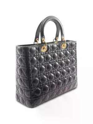 Dior Lady Canage Tote Bag - Black