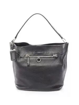 Prada 2010s Leather Shoulder Bag - Black