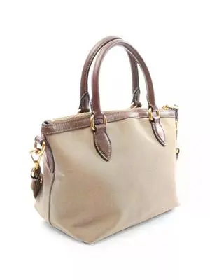 Prada 2000s Logo-embroidery Tote Bag