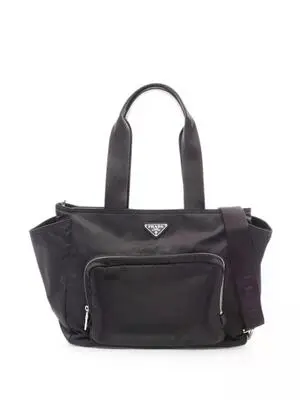Prada 2010s Re-nylon Tote Bag - Black