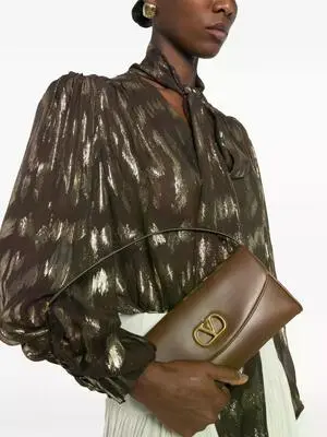 Valentino Garavani Vlogo Signature Shoulder Bag - Brown