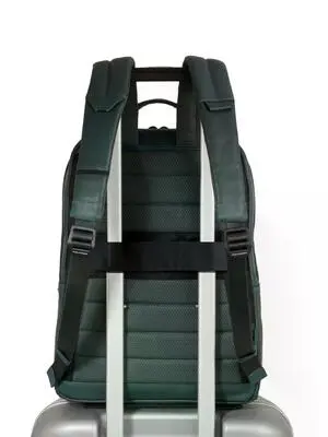 PIQUADRO Multi-pocket Leather Backpack