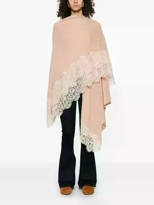 Ermanno Scervino Lace-trimmed Cape