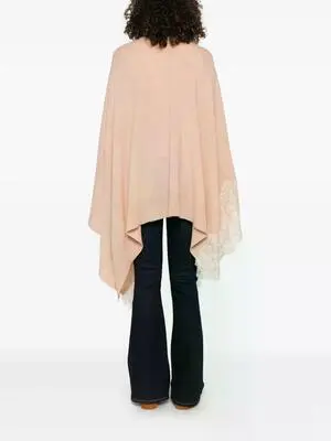 Ermanno Scervino Lace-trimmed Cape