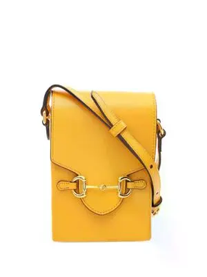 Gucci 1955 Horsebit Shoulder Bag - Yellow