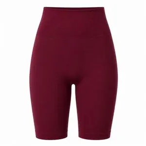 HEART AND SOUL Amarena One Block High-waisted Activewear Biker Shorts - Red