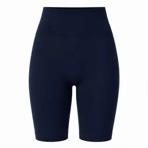 HEART AND SOUL Night One Block High-waisted Activewear Biker Shorts - Blue