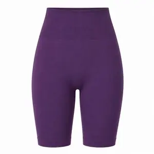HEART AND SOUL Dark One Block High-waisted Activewear Biker Shorts - Purple