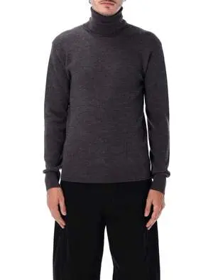 LEMAIRE Lemmaire Mouliné Merino Wool Turtleneck Sweater - Marrone